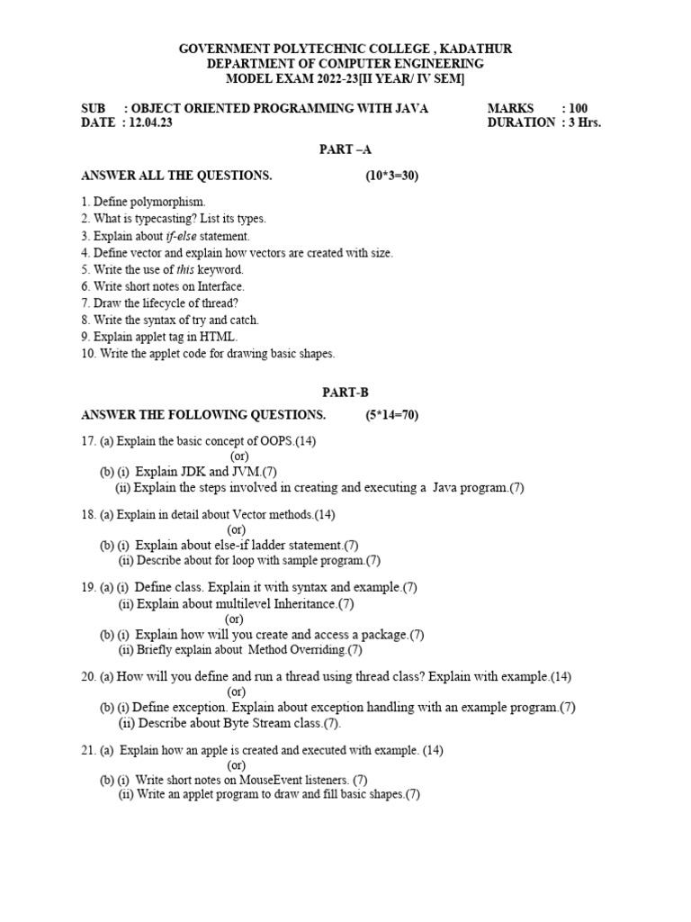 Model QP OOPS | PDF Model QP OOPS | PDF