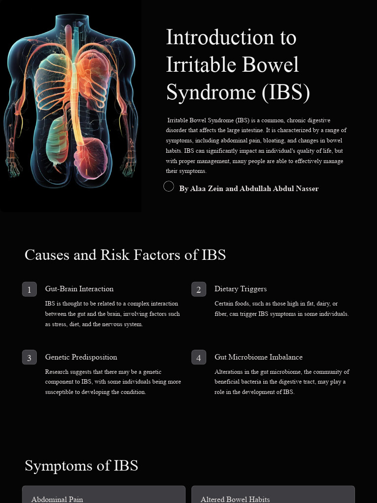 Introduction To Irritable Bowel Syndrome IBS | PDF | Irritable Bowel ...