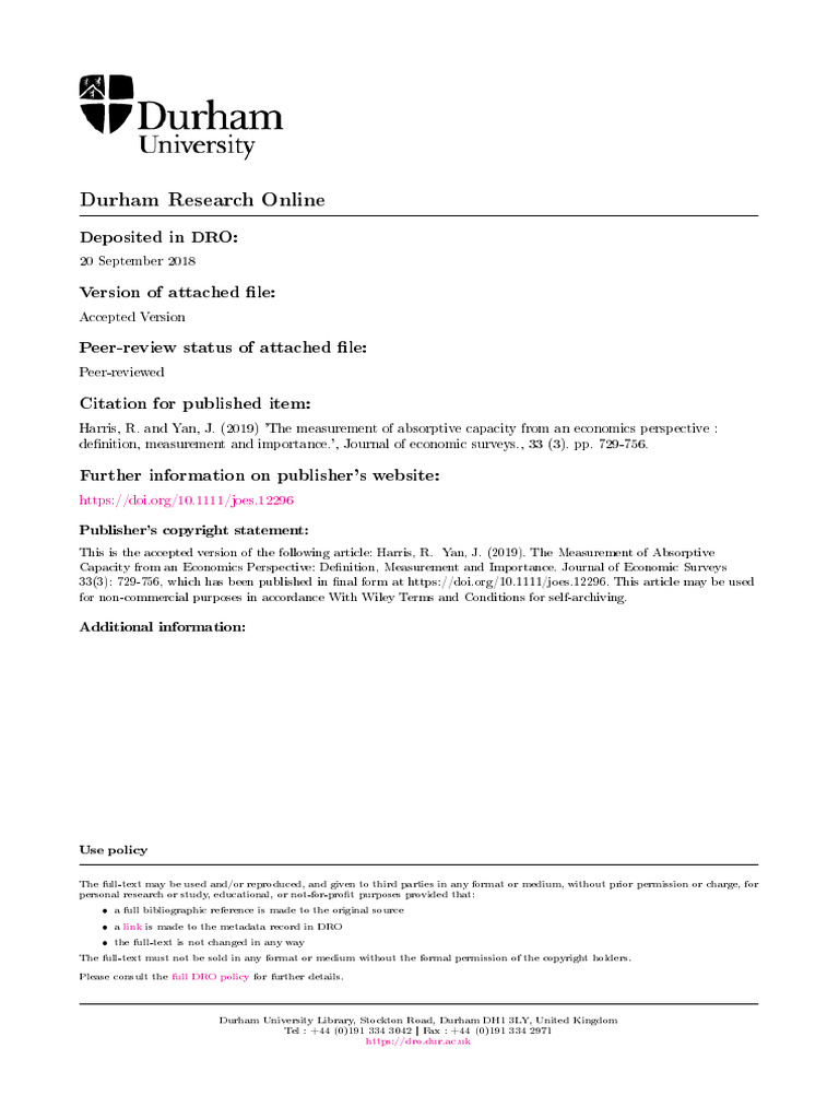 Harris Yan 2019 | PDF | Business | Social Science