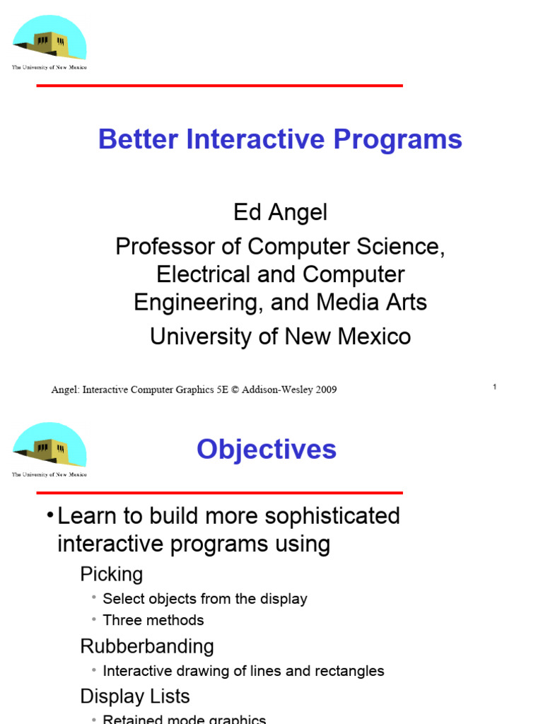 Angel CG09 | PDF | Computer Graphics | Rendering (Computer Graphics)