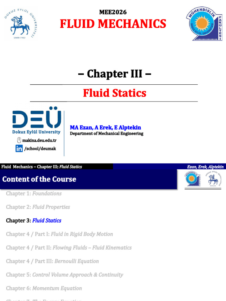 Fluid 03 Fluid+Statics Web | PDF | Pressure | Pressure Measurement