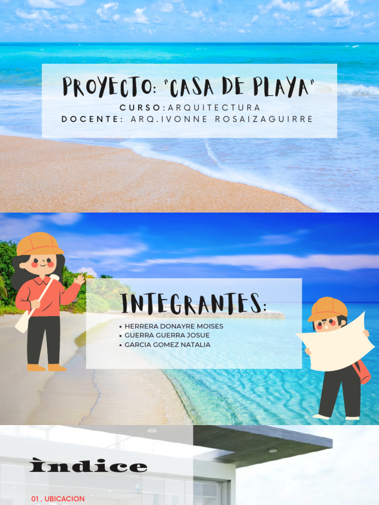 Proyecto Arquitectónico Casa Playa | PDF | Clima | Ciencias de la Tierra