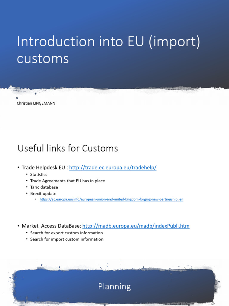 Customs Part 1 Short Student | PDF | Customs | Trade