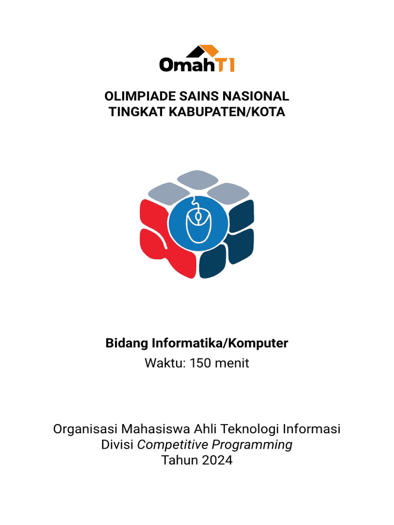 Tryout OSN K Informatika OmahTI UGM 2024 | PDF