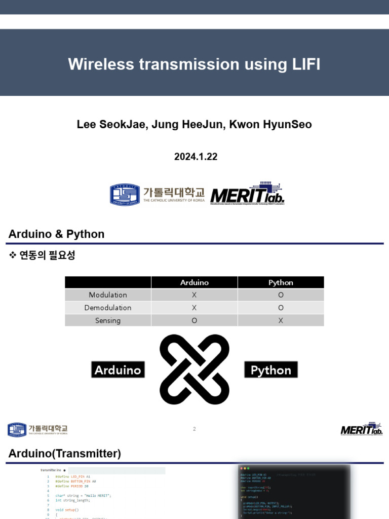 Wireless Transmission Using LIFI | PDF