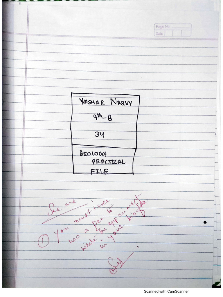 Biology Practical File | PDF