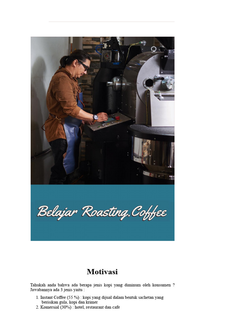 Buka Apa Itu Roasting Kopi | PDF