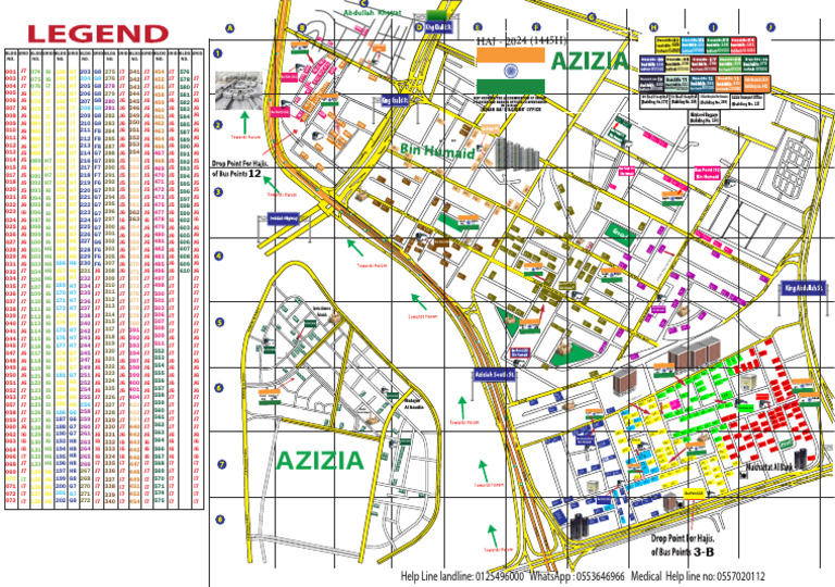 All Buildingsss in Azizia Map 2024 | PDF | International Economic ...