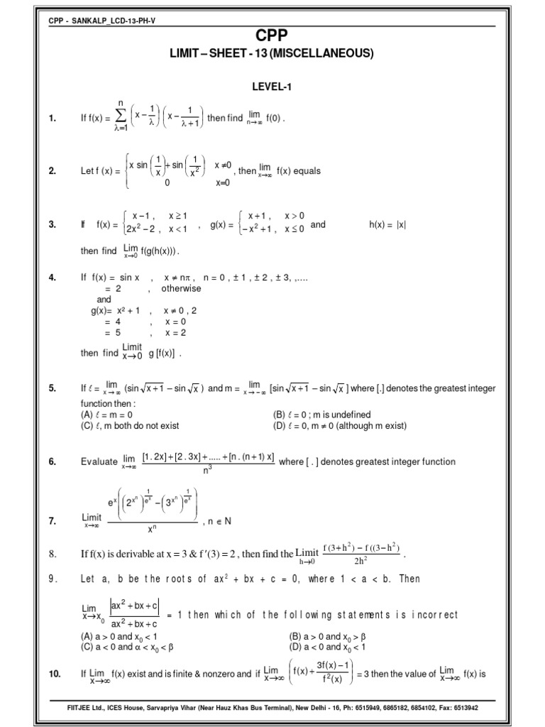 LCD 13 | PDF | Elementary Mathematics | Functions And Mappings