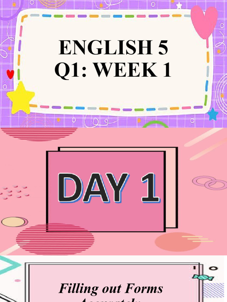 English 5 Q1: Week 1 | PDF | Deposit Account | Banks