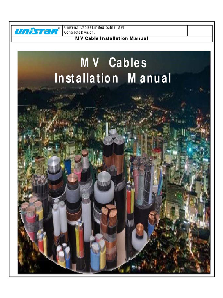 MV Cable Installation Guidelines | PDF | Electrical Resistance And ...