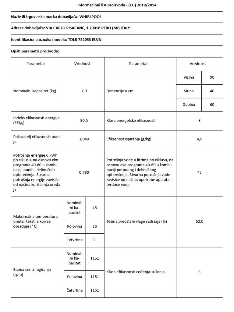 Informacijski-list | PDF