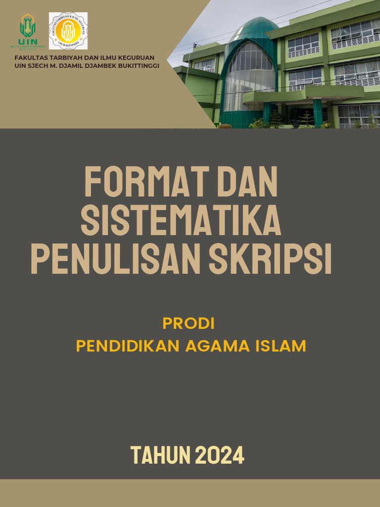 Format Sistematika Penulisan Skripsi PAI | PDF