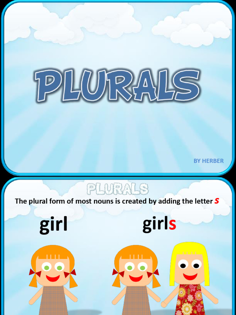 Plurals PPT Flashcards Fun Activities Games Games Grammar Guid - 48901 - 125113 | PDF | Plural ...