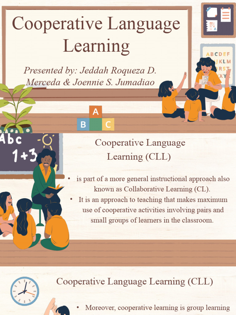 Cooperative Language Learning Jedjoennie | PDF | Learning | Teachers