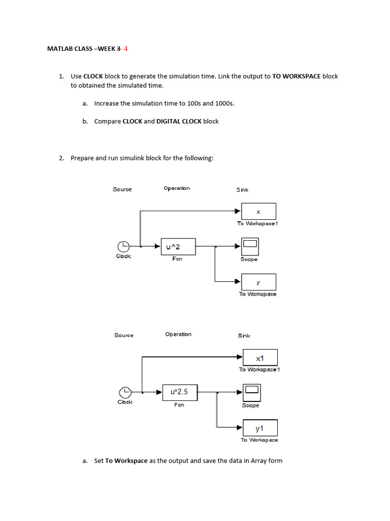 MATLAB CLASS - Week 4 | PDF | Teaching Methods & Materials | Computers