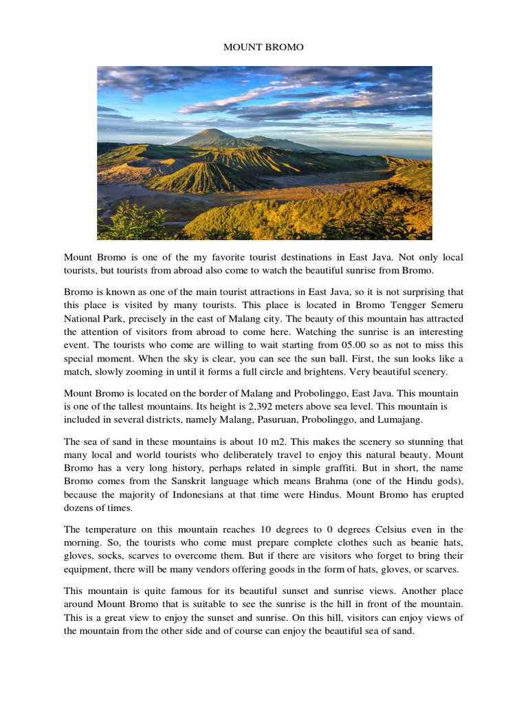 Mount Bromo | PDF