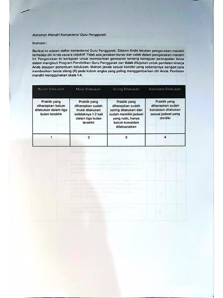 Assesmen Mandiri KGP (Bu.evi) | PDF