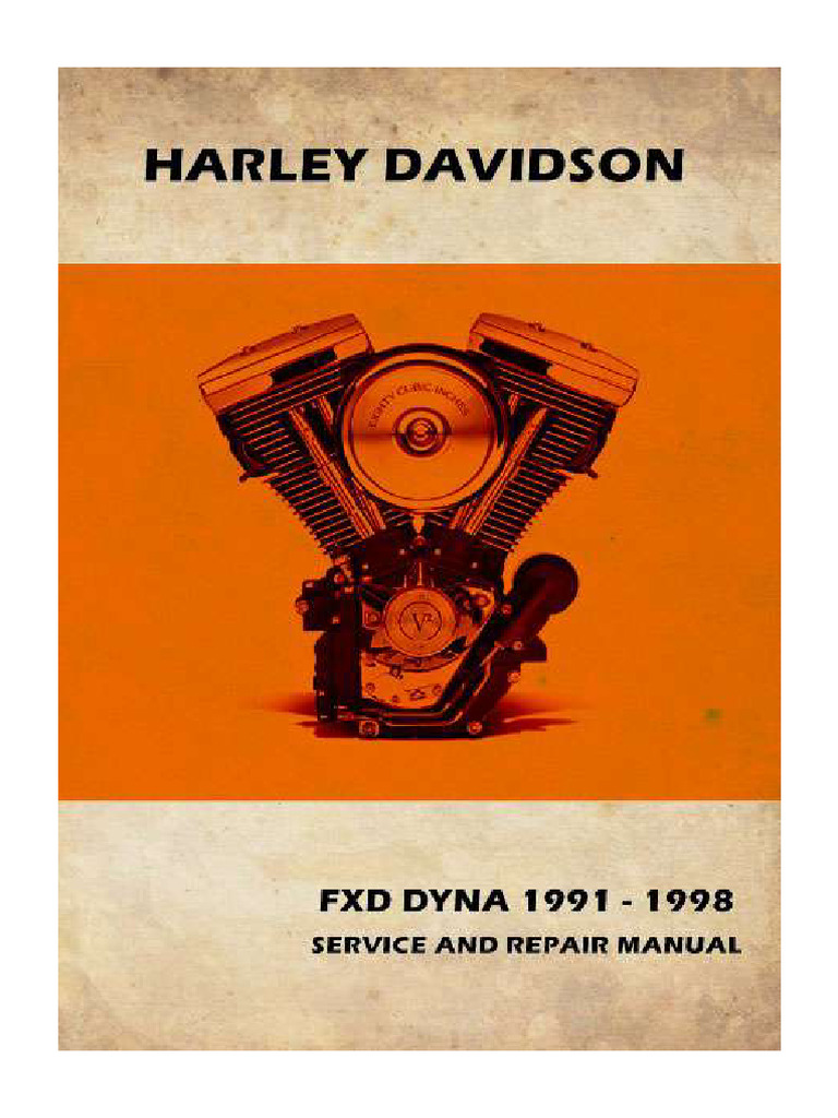 1991-98 Dyna Service Manual | PDF | Clutch | Brake