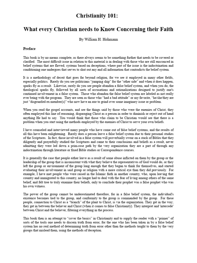 Christianity 101 | PDF | Jesus | Faith
