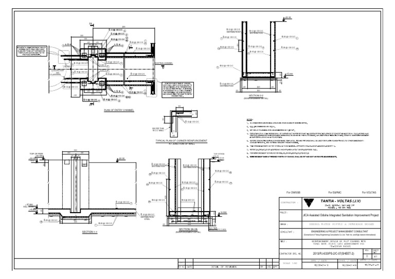 RF Details of Inlet Channel With Inserts For Trash RackSluice Gate ...