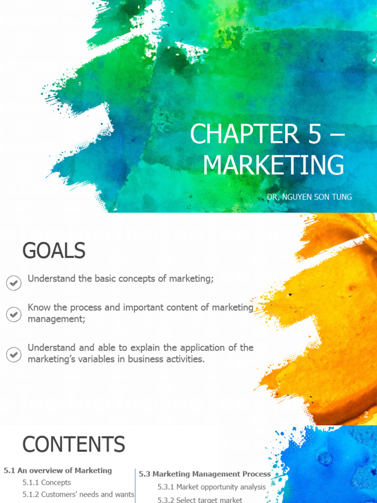 Chapter 5 - Marketing | PDF | Market Segmentation | Marketing