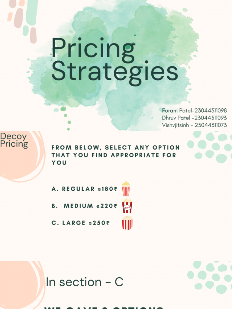 Pricing Strategies | PDF