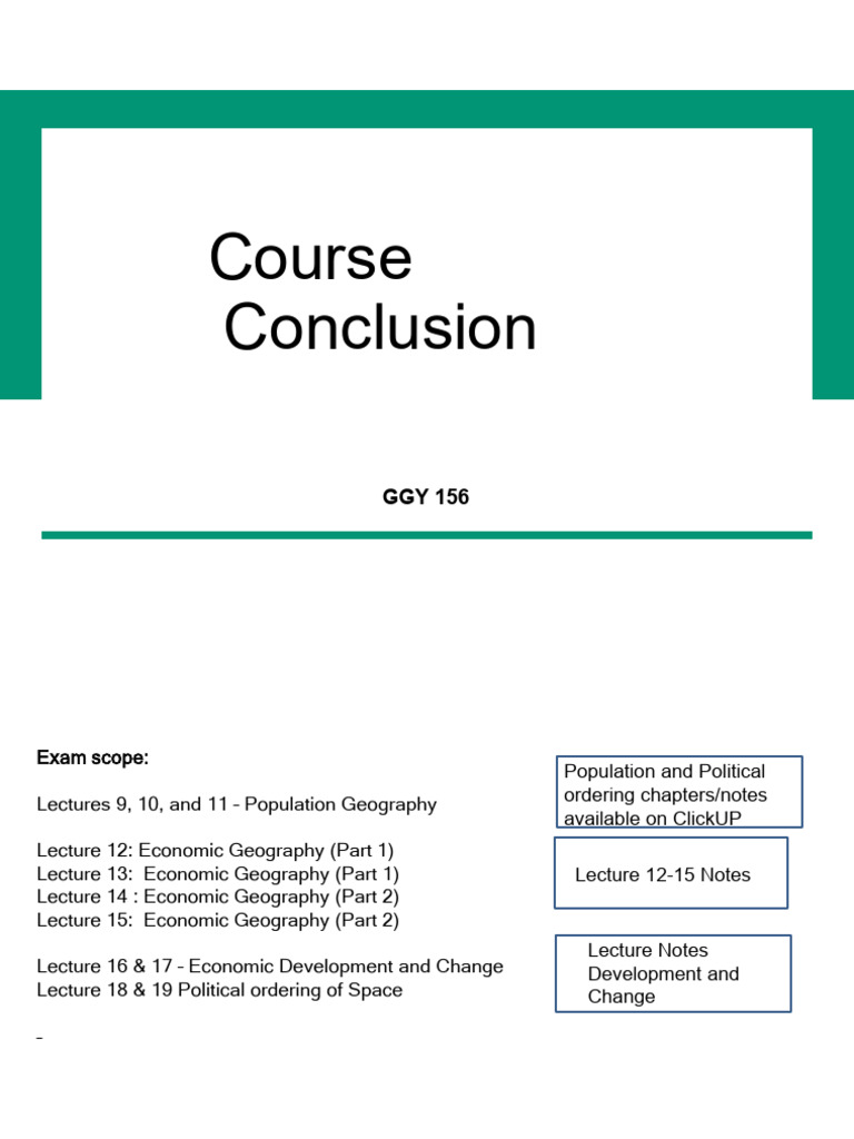 GGY 156 Exam Scope and Structure Guide | PDF | Demography | Population ...