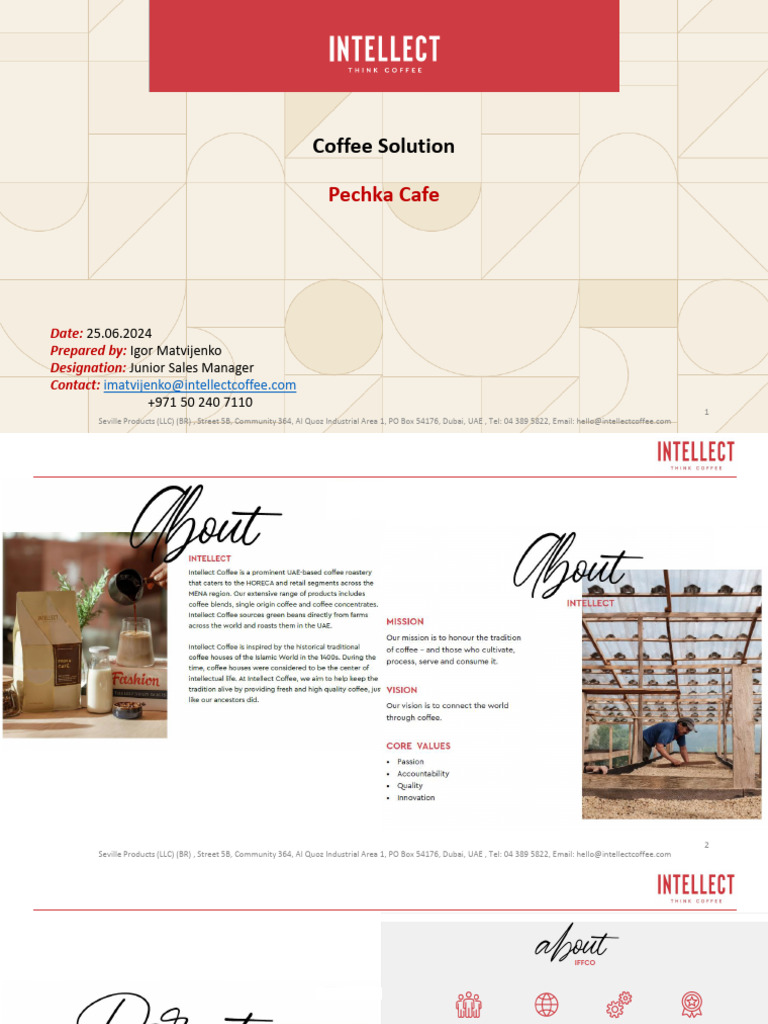 Intellect Coffee -Pechka Cafe-Coffee Solution | Download Free PDF ...