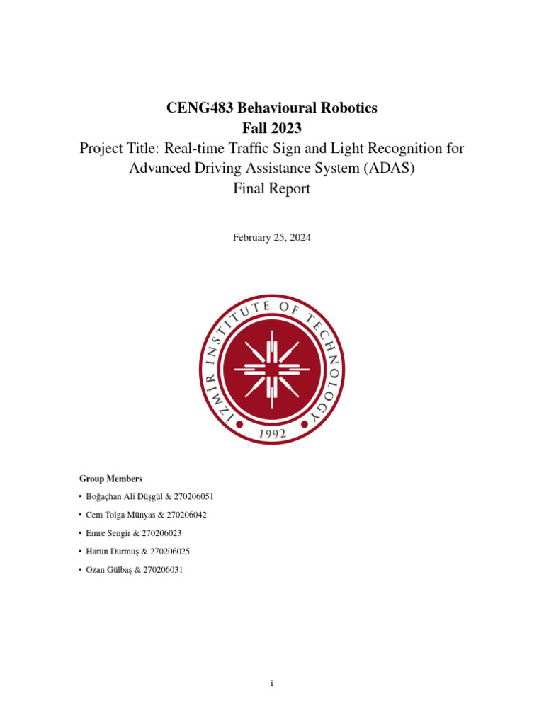 Real-Time Traffic Sign and Light Recognition System For ADAS | PDF ...