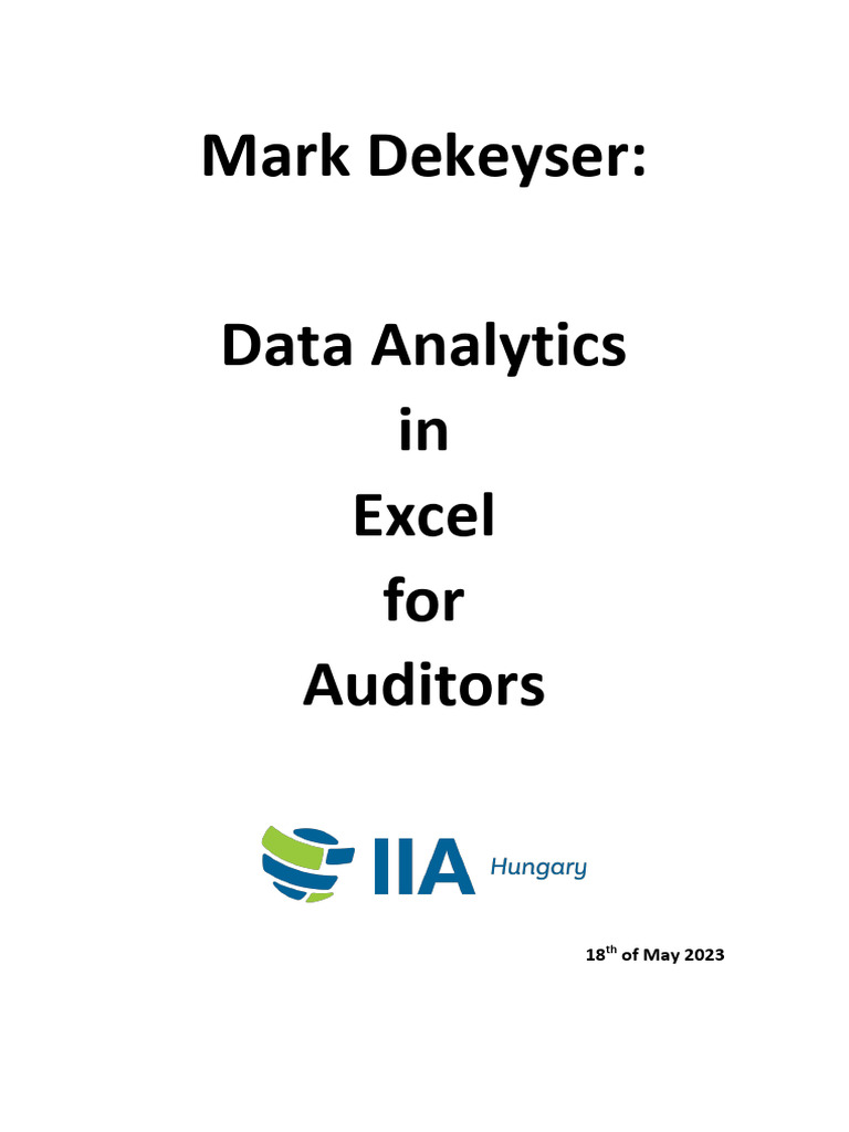 Contents DA | PDF | Microsoft Excel | Analytics