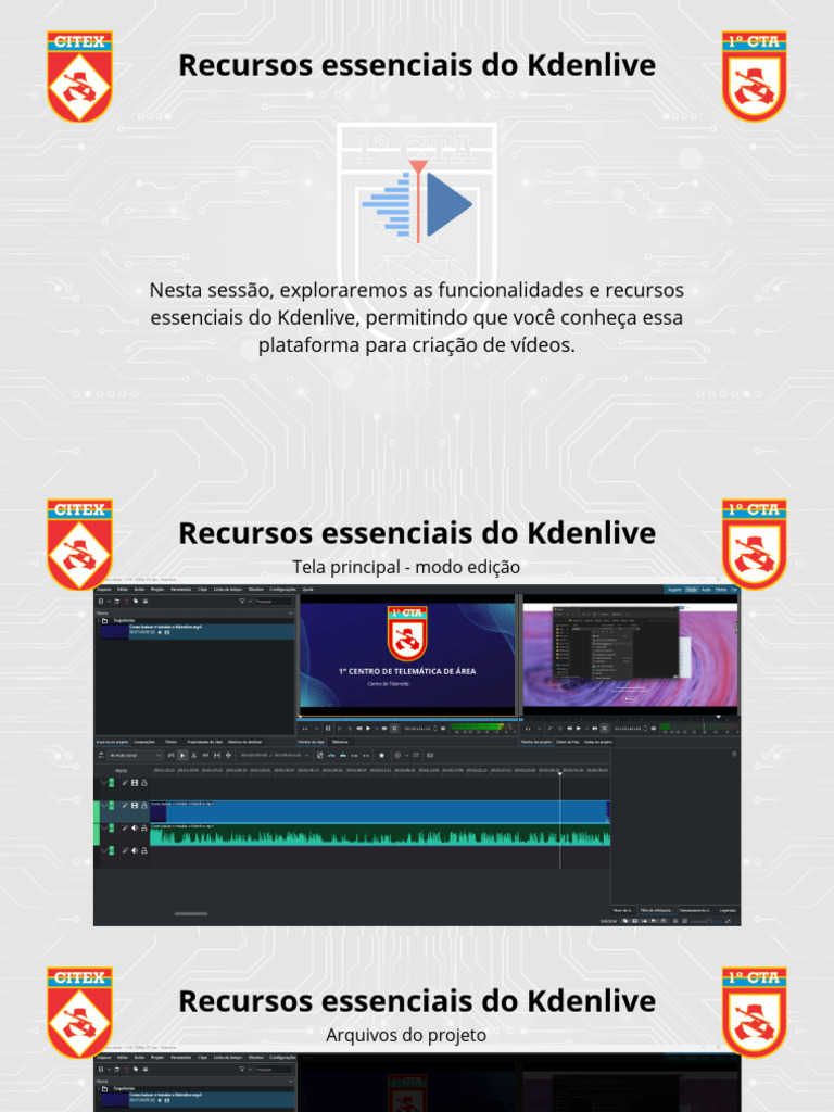 2 - Recursos Essenciais Do Kdenlive - 251558ABR24 - v4 | PDF | Vídeo | Imagem