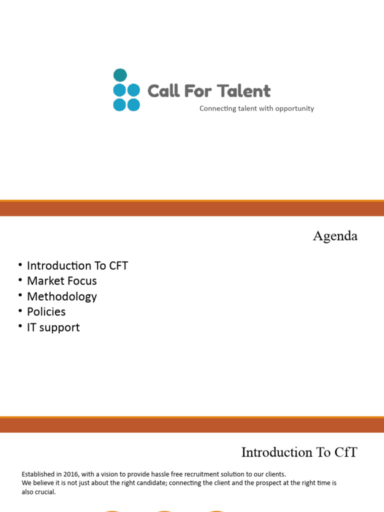 Employee Introduction to CFT (1) | PDF | Recruitment | Business Economics