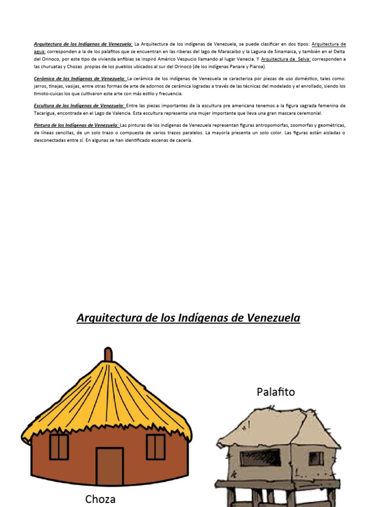 Arquitectura de los Indígenas de Venezuela | PDF