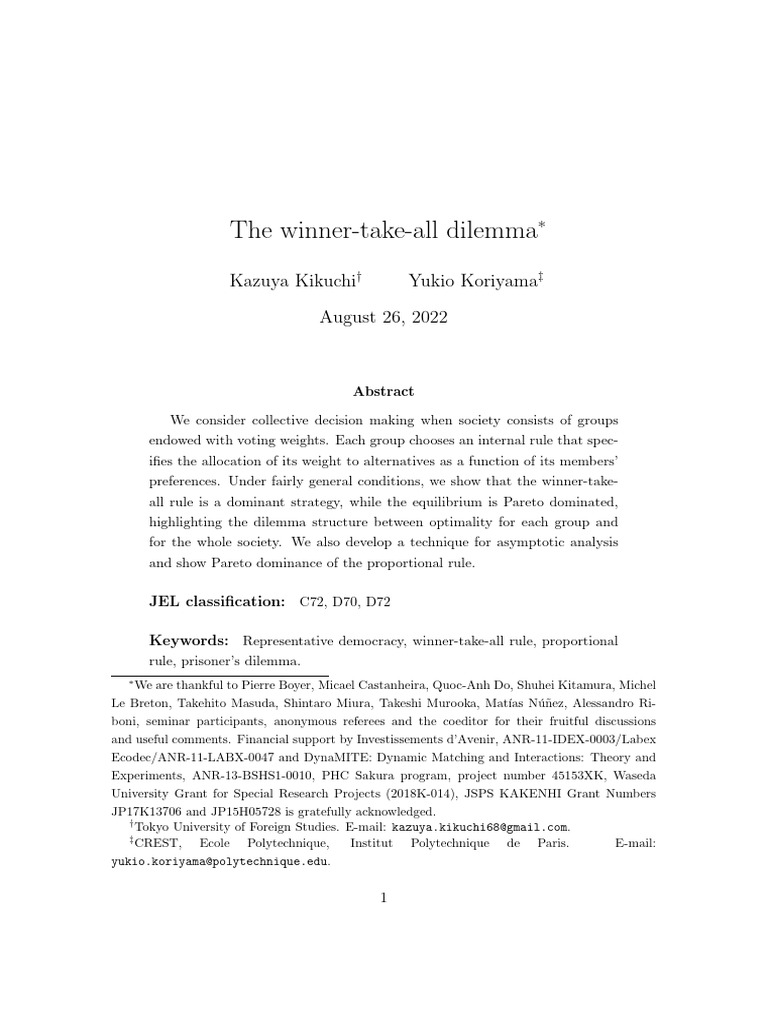 5248 34703 1 FC | PDF | Pareto Efficiency | Voting