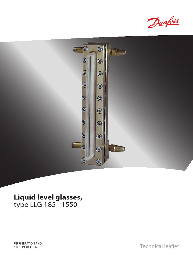 Liquid Level Glasses,: Type LLG 185 - 1550 | PDF | Liquids | Valve