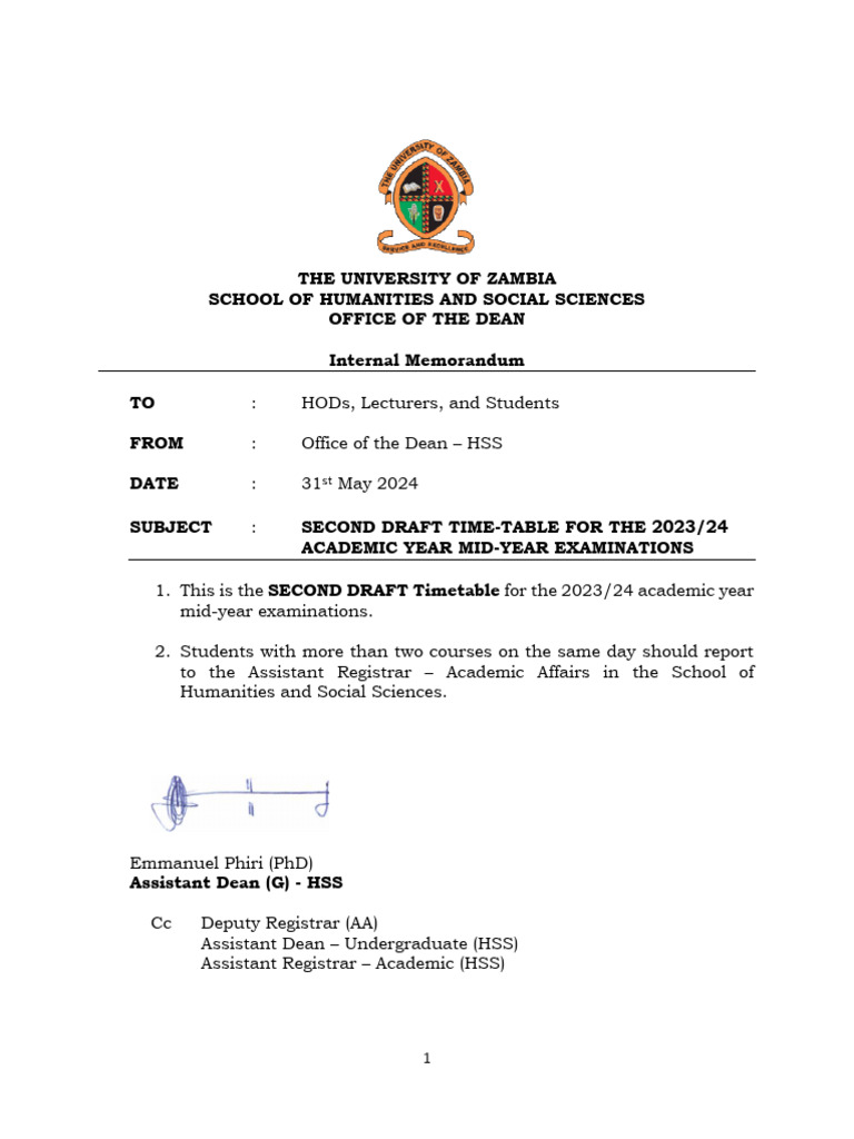 Mid-Year Exam Timetable 2023/24 | PDF | Vocational Education ...
