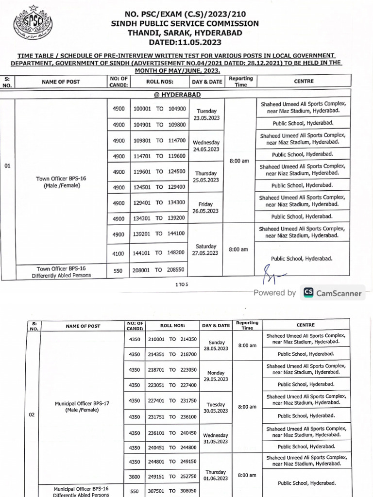 Schedule Local Govt | PDF