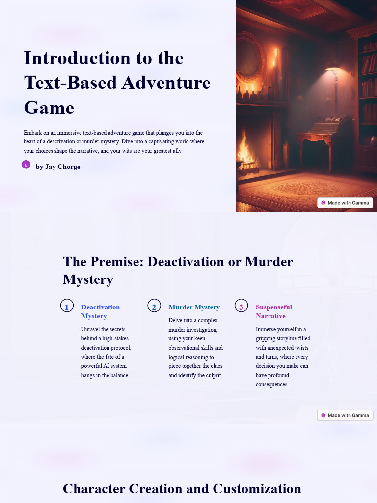 Text Adventure: Mystery Awaits | PDF | Intuition | Cognition