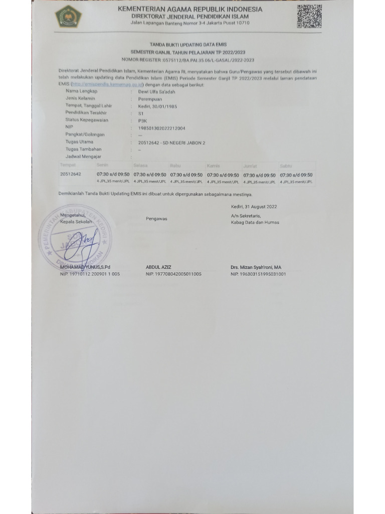 Bagi PDF Scanner Konfirmasi Emis | PDF