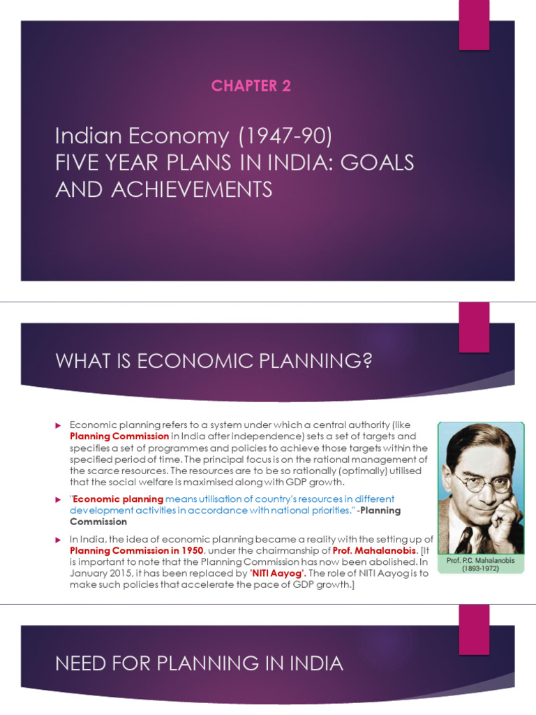 Ch 2 Five Year Plans in India | PDF | Economic Growth | Full Employment