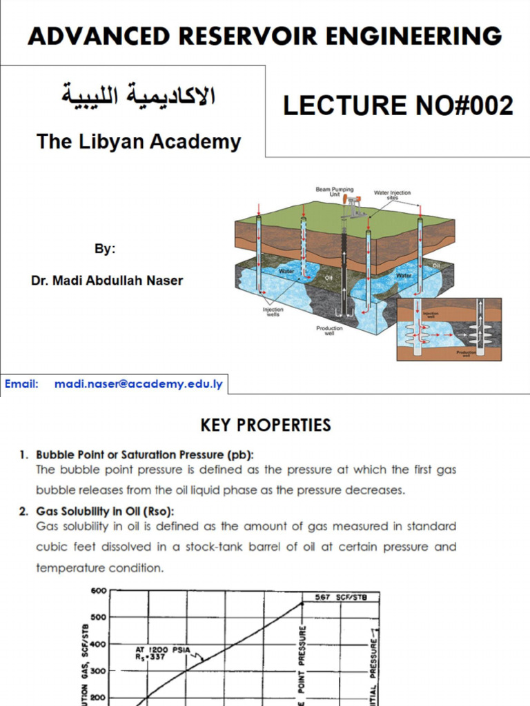 Advanced Reservoir Engineering - Assistant Prof Dr. Madi - Lecture - 0002 | PDF