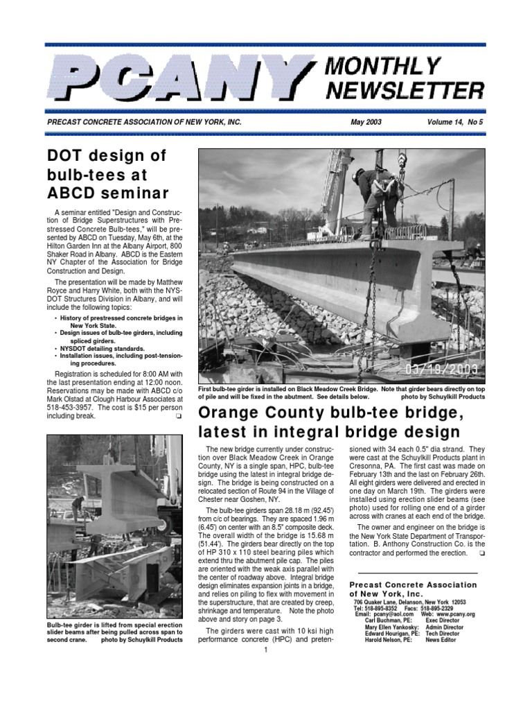 Bulb Tee Girder Possibilities | PDF | Prestressed Concrete | Beam ...