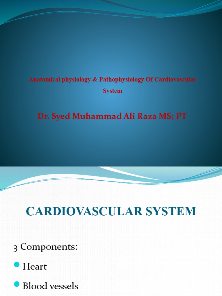 Anatomical Physiology & Pathophysiology of Cardiovascular System | PDF ...