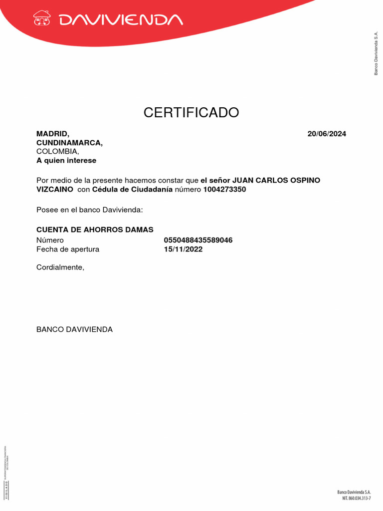 Certificación | PDF