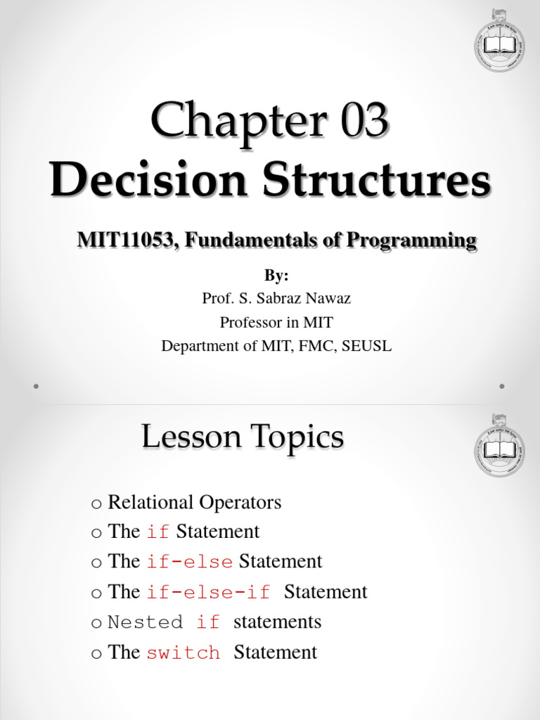 MIT11053 Chapter 3 2023 | PDF | Boolean Data Type | Mathematical Logic