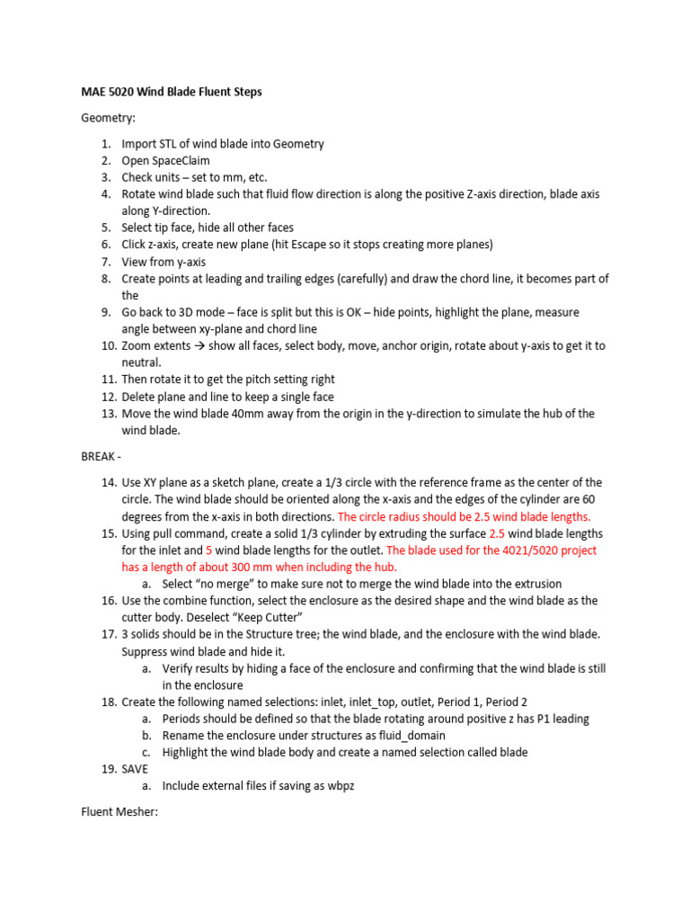 Wind Blade Tutorial | PDF | Viscosity | Cartesian Coordinate System