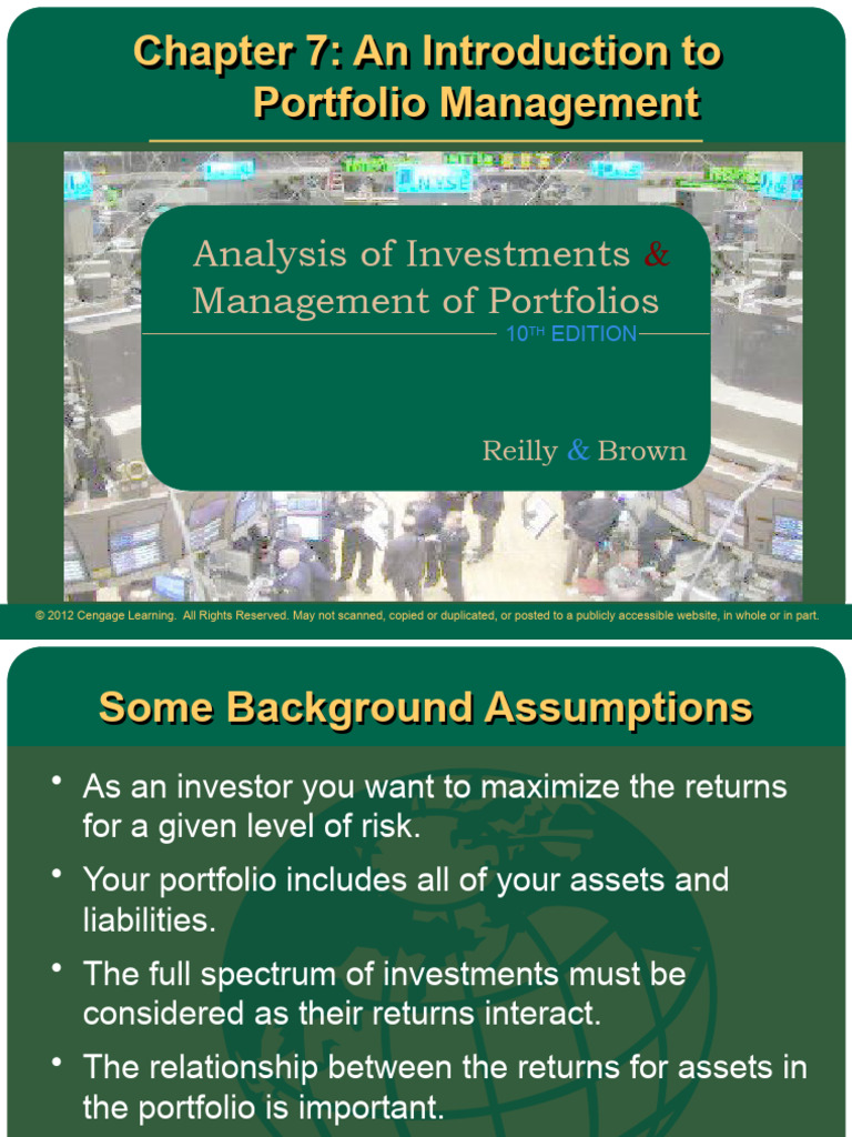 Portfolio Management Basics Explained | PDF | Modern Portfolio Theory | Risk