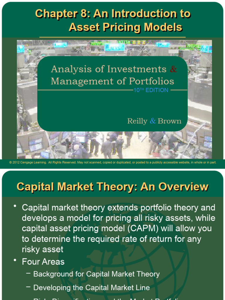Chapter 8 an Introduction to Asset Pricing Models | PDF | Capital Asset ...