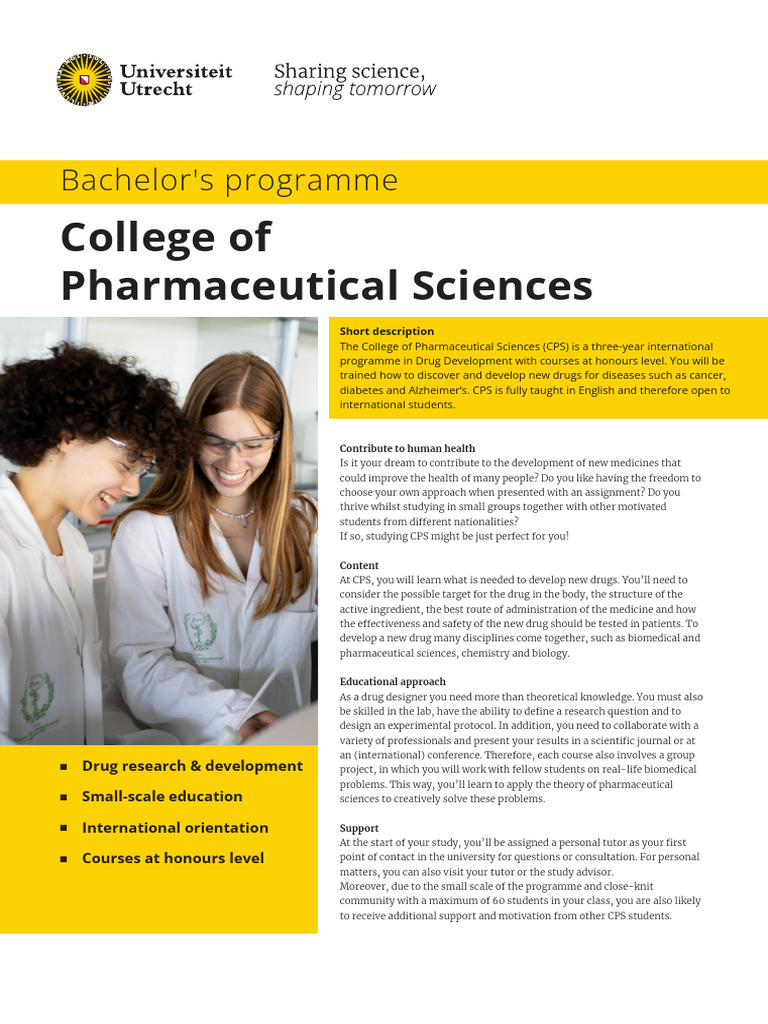 College of Pharmaceutical Sciences | PDF | Pharmacy | Science